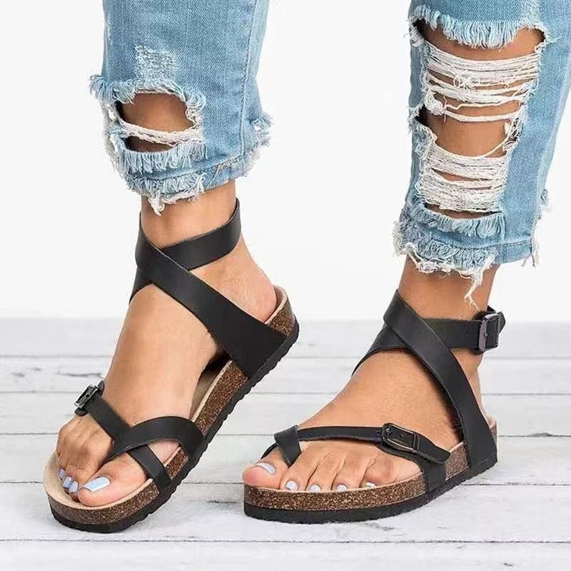 beach sandals platform